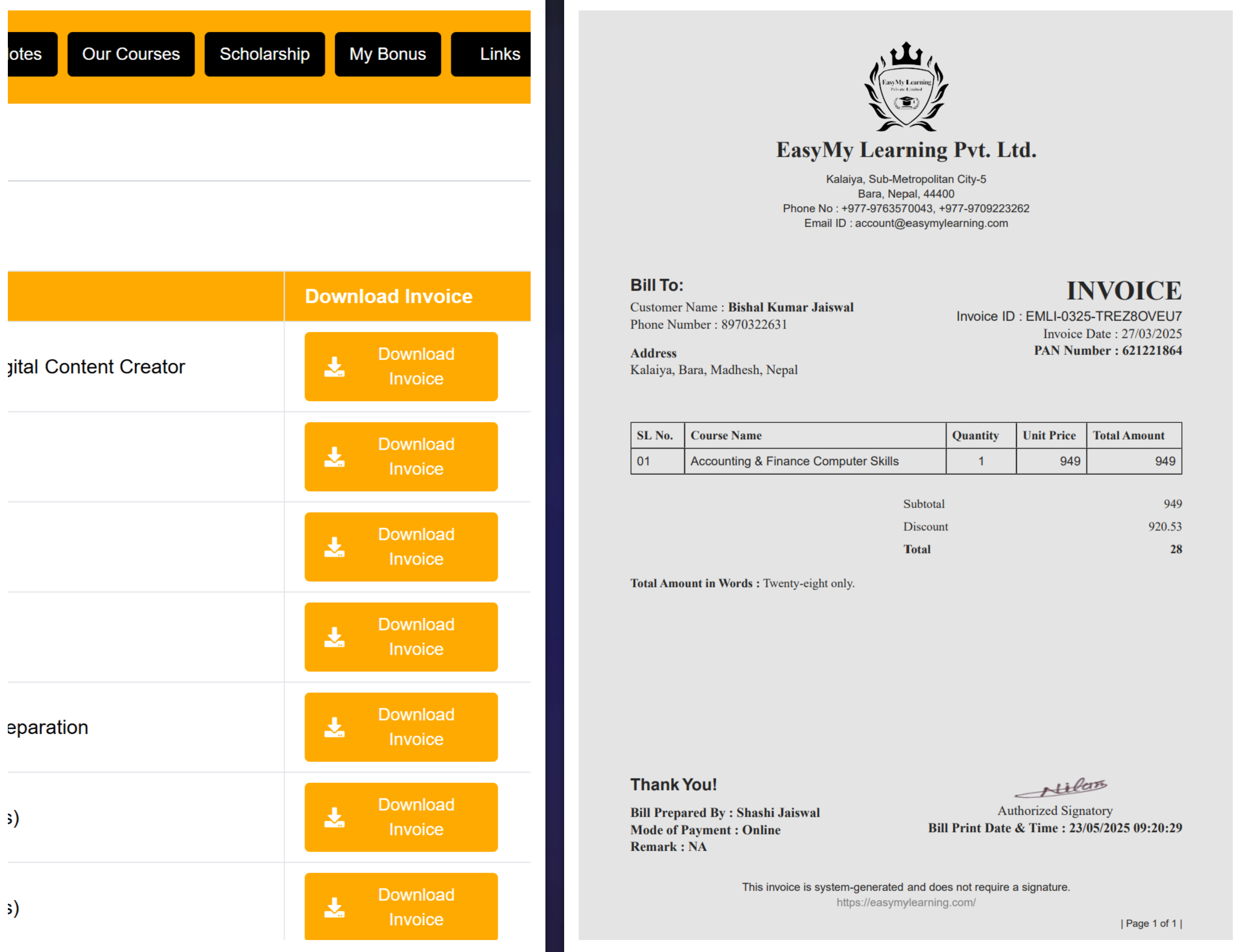 Chittaranjan Saha | Full Stack Developer
